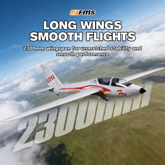 2300mm FOX V2 Glider PNP | 91in Aerobatic EPO | FMS Hobby