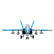 64mm F/A-18 Hornet EDF Jet | Blue Marine RC Plane PNP | FMS Hobby