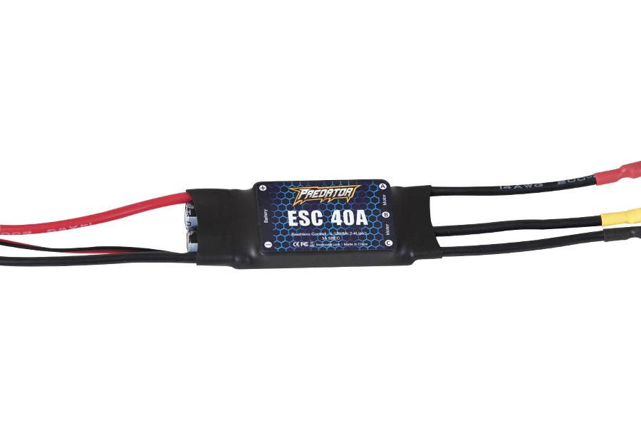 Common Parts - 40A ESC With 200mm Input Cable, 3.5mm Motor Connector,
